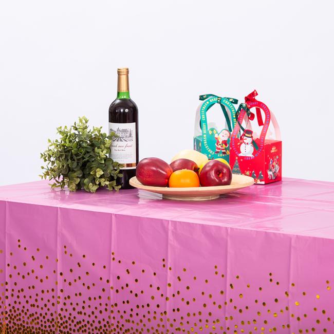 CPP Printed Tablecloth in vibrant colors for party decoration