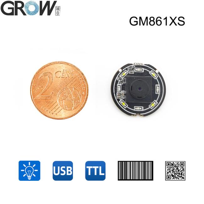 Grow GM861xs Small USB Uart Interface 1d/2D Barcode Reader Module