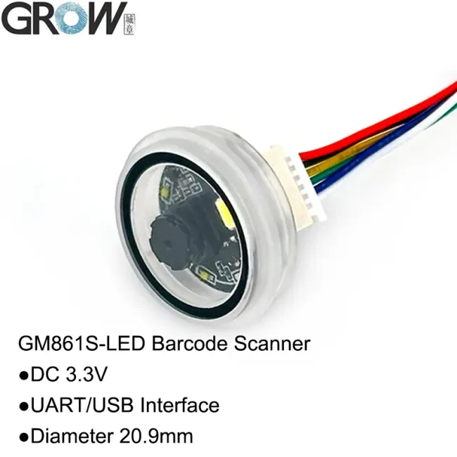 Grow GM861s-LED White Fill Light Qr Code Bar Code Barcode Scanner Module