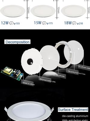 中国 アルミニウム 6 ワット円形 LED の照明灯の懸濁液の省エネ 販売のため
