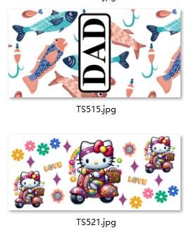 중국 20oz Glass Beer Can UVDTF Tumbler Sticker Decals UV DTF 컵 랩 트랜스 방수 판매용