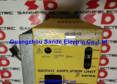 Cina Servo unità 200-240VAC 6.3A/5.9Amps A06B-6093-H102 A06B6093H102 dell'amplificatore di Fanuc   AO6B-6O93-H1O2 in vendita