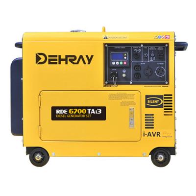 中国 二重構造のDeisel大将発電機の評価される力6KWのマフラーは排気の騒音を減らす 販売のため