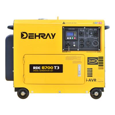 China generador diesel silencioso 8KVA de 15L 165kg ISO 9001 en venta