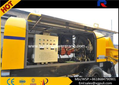 China High - Tech Mobile Electric Concrete Pump Adjust Horizontal Double Columns for sale
