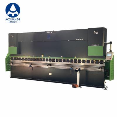China 6000mm Länge CNC Hydraulikpresse Biege-Maschine 200T Klappbieger für Metall Edelstahl zu verkaufen