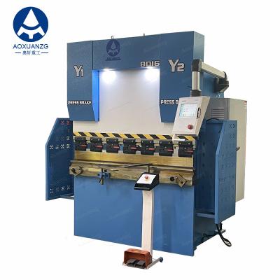 China 6 mm Dicke Metallblech CNC Hydraulische Biegemaschine 1600 mm Druckbremse 80T zu verkaufen