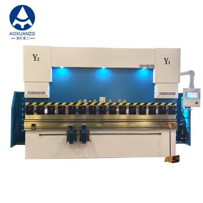China Maschine zum Biegen von Druckmaschinen 125T3200mm CNC Hydraulische Druckmaschine Bremsen TP10S mit AMADA-Klemme zu verkaufen