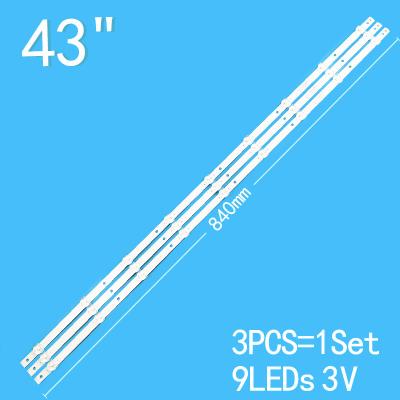 Cina 43PFG5813/78 43PFF5292T3 LED Backlight Strip CEJJ-LB430Z-9S1P-M3030-D-1 in vendita