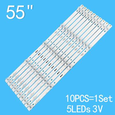 Cina MCPCB 55QHQJP AKTV5534 Linea di retroilluminazione a LED JS-D-JP55EU-051EC 70317 E55EU/EP1000 in vendita