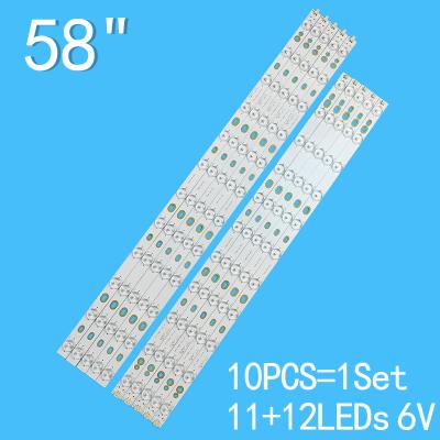 中国 6V LED TV Backlight V580H1-LD6-TLDC2 V580H1-LD6-TRDC2 For 58inch LCD TV 販売のため