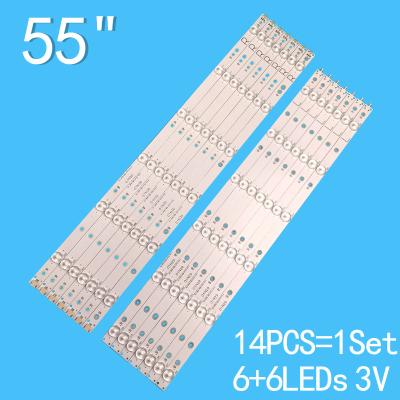 Cina TV Backlight For GJ-2K16-550-D712-V3-R GJ-2K16-550-D712-V3-L KDL-55W650D LE55M3370 55HFL5011T/12 TPT550J in vendita