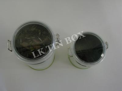 Chine adagio vernis clair matériel du couvercle 90g de thé de bidon de boîte de fer-blanc hermétique en métal à vendre