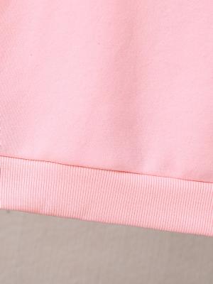 Chine Des pulls pour enfants avec capuchon rose 100% coton 380gm pour un motif solide à vendre