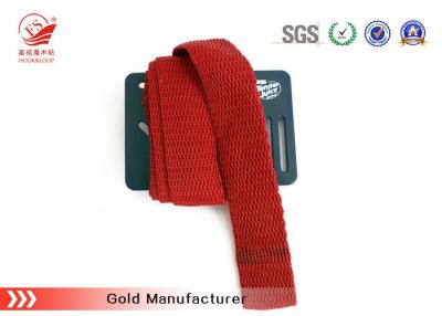 Cina Le cinghie rosse/tessitura del gancio e del ciclo del velcro attaccano il grippaggio di plastica del velcro del piatto in vendita