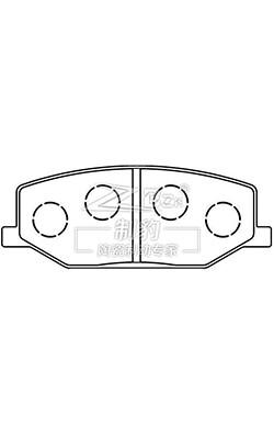 중국 수즈키 짐니 MPV, 세라믹 브레이크 패드,D660,55110-70A00,F 판매용