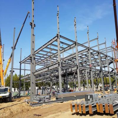 China Multistory Prefabricated Steel Structure Building Metal H Beam Building Construction for sale