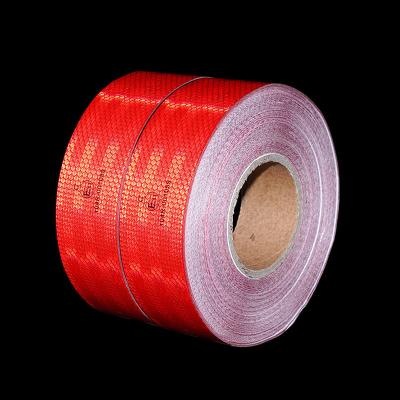 중국 노란색 뚜렷성 ECE 104r 반사 테이프 필름 엽 vinyl 스트립 스티커 마커 롤에 트럭 자동차를 위한 접착제 판매용
