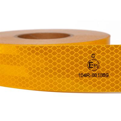 China ECE 104R Micro Prismatic Reflective Tape Vehicle Conspicuity Marking Tape for sale