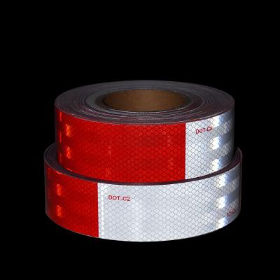China High-Intensity DOT-C2 Reflective Tape Durable Adhesive for Outdoor Vehicle Marking for sale