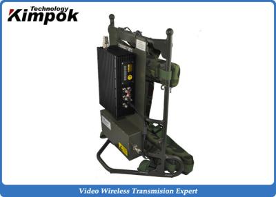 Cina Trasmettitore mobile di Manpack COFDM video, collegamento senza fili dello zaino militare 5~8W video in vendita