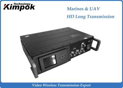 中国 HD無線AVの送り主の海兵隊員およびUAVのための長期25W COFDMビデオ送信機 販売のため
