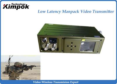 Cina 5W batteria NLOS senza fili di accessorio del trasmettitore del trasmettitore 2-3km del soldato COFDM HD video in vendita