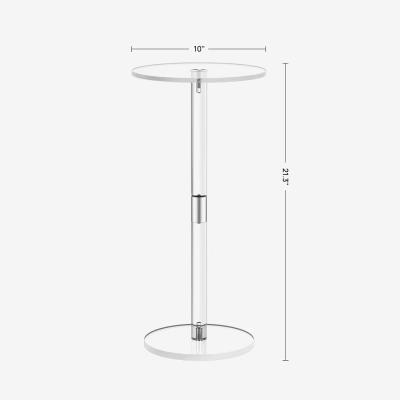 Easy Assembly Custom Acrylic Furniture Clear Side Table Coffee Table For Small
