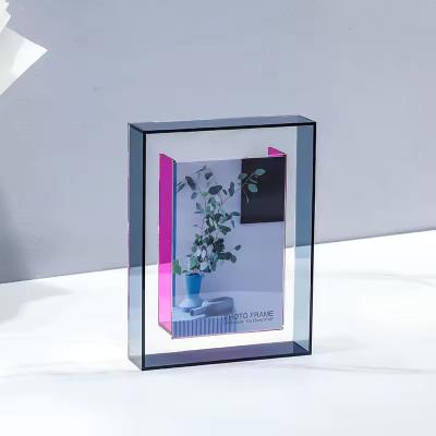 5''X 7'' Acrylic Photo Frame Square Acrylic Shadow Box Frame Wall Mounted Double