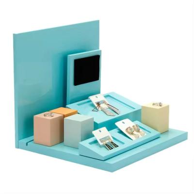 Acrylic Jewelry Display Set Necklace Earring Ring Pendant Bracelet Display Stand