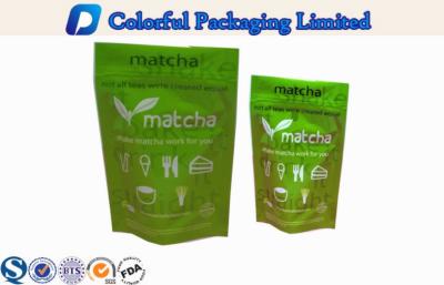 China Recicle el color de CMYK/de Pantone que plásticos Ziplock se levantan la bolsa para el té verde en venta