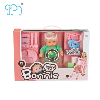 China Educational Reborn Doll Toys 10 Inch Silicone Doll Boy With Stroller Te koop