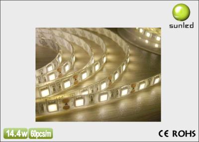 Cina Bianco caldo 14.4W/m. delle lampade fluorescenti principali flessibili 5050SMD 60SMD in vendita