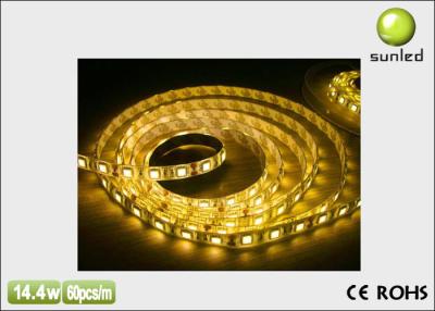 Cina Luce di striscia flessibile impermeabile gialla di SMD LED 5050 14.4W/m. in vendita