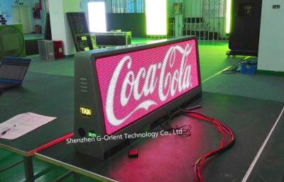 Cina Schermo di alluminio del taxi del nastro ultra sottile che annuncia controllo di SMD3528 3G in vendita