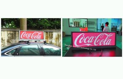 Cina Alluminio d'argento 960×320mm di media dei cartelloni pubblicitari mobili su due lati del taxi in vendita