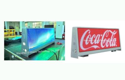 Cina Luminosità mobile dell'esposizione P5mm 4300cd di pubblicità del taxi di media di SMD3528 RGB in vendita