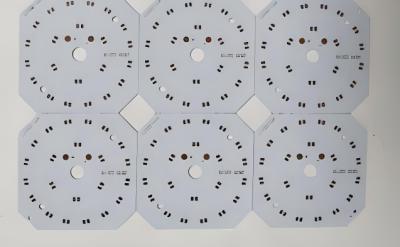 China 1 Layer LED PCB Board With Aluminium Base Board 1OZ And White Soldermask for sale