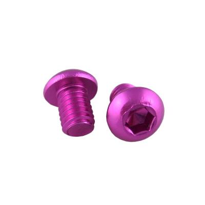 Κίνα Χάλυβα OEM Custom 4-40 Κόκκινο μαύρο χρώμα ανωδισμένες βίδες με πιστοποιητικό ISO9001 2015 προς πώληση