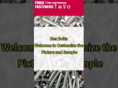 M6 métrique à haute résistance Hex Head Bolt 316 en acier inoxydable personnalisé