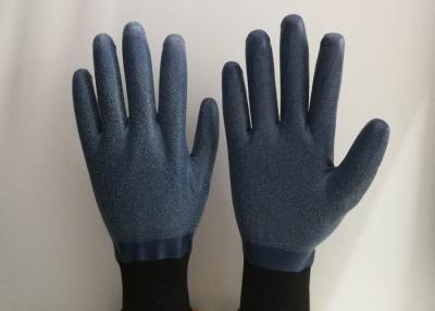 Cina Gli anti guanti del lattice del nero del granello di slittamento, lattice hanno immerso la sensibilità comoda della mano dei guanti del lavoro in vendita