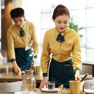 China 2025 Casual Restaurant Uniform Long Sleeve – Breathable Polyester, Custom Logo – Bulk Discounts for sale