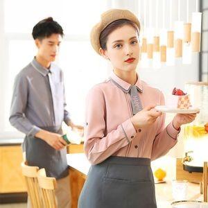 China Custom Logo Clothes Manufacturers Classic Waiter Uniform Restaurant for sale