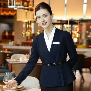 China Custom Design Housekeeper Hotel Work Clothes Hotel Kitchen Manager Uniform for sale