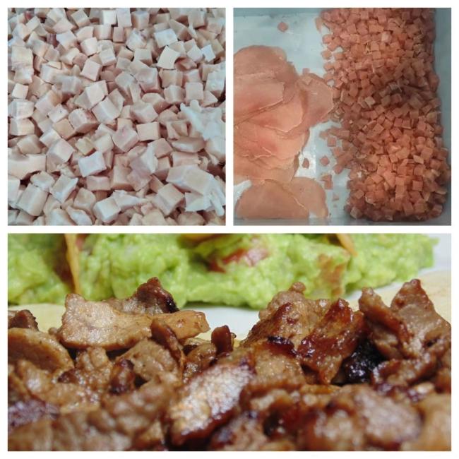 Professional Easy Use Beef Cube Cutting Machine / Frozen Pork Meat Dicer