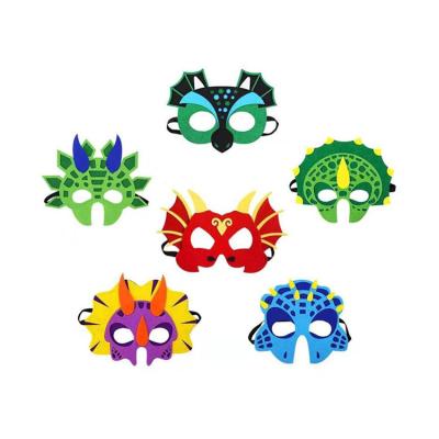 Китай Halloween Styles Wholesale High Quality Dinosaur Designs Felt Party Mask Halloween Mask продается