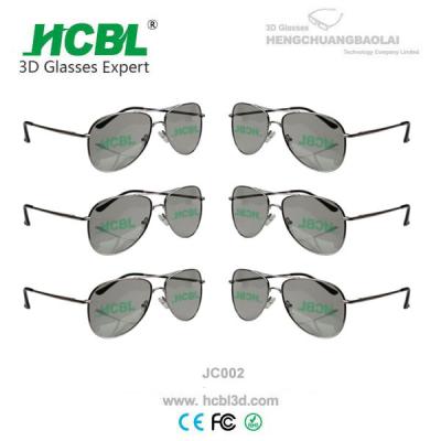 中国 Resuable の金の金属フレーム 3D の回状はガラス JC002 を分極しました 販売のため