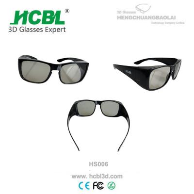 中国 Brigh はフレームによって分極される 3D ガラスのホテル TV チェーン 3D ガラスを黒くします 販売のため