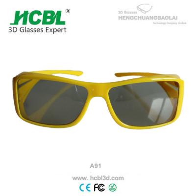 Cina Polarizzazione circolare di vetro passivi riutilizzabili 3d degli adulti di uso del cinema che guarda film 3d in vendita