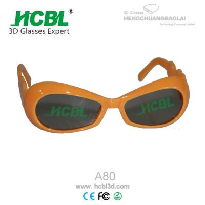 中国 流行の再使用可能な回状は子供 3d ガラス/3D TV の接眼レンズを分極しました 販売のため